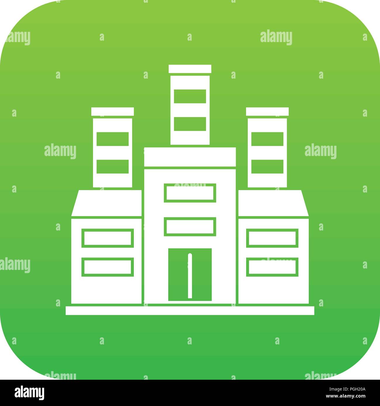 Refinery icon digital green Stock Vector Image & Art - Alamy