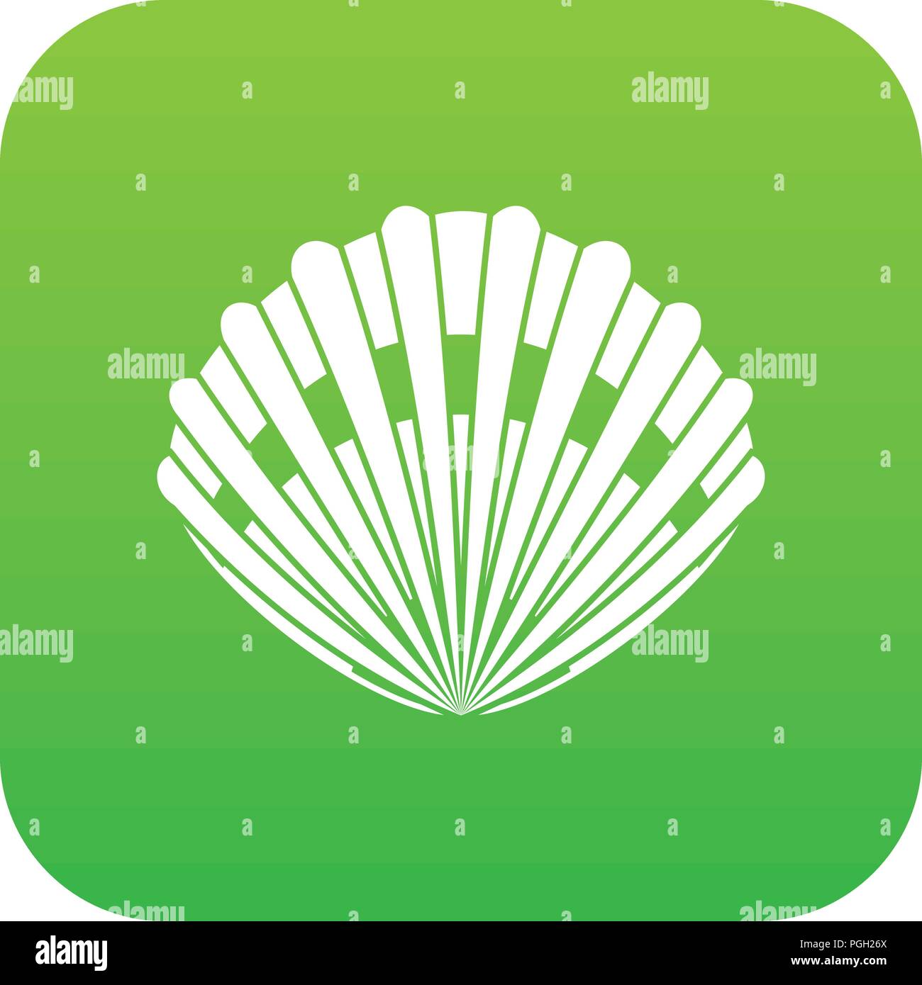Pearl shell icon digital green Stock Vector Image & Art - Alamy