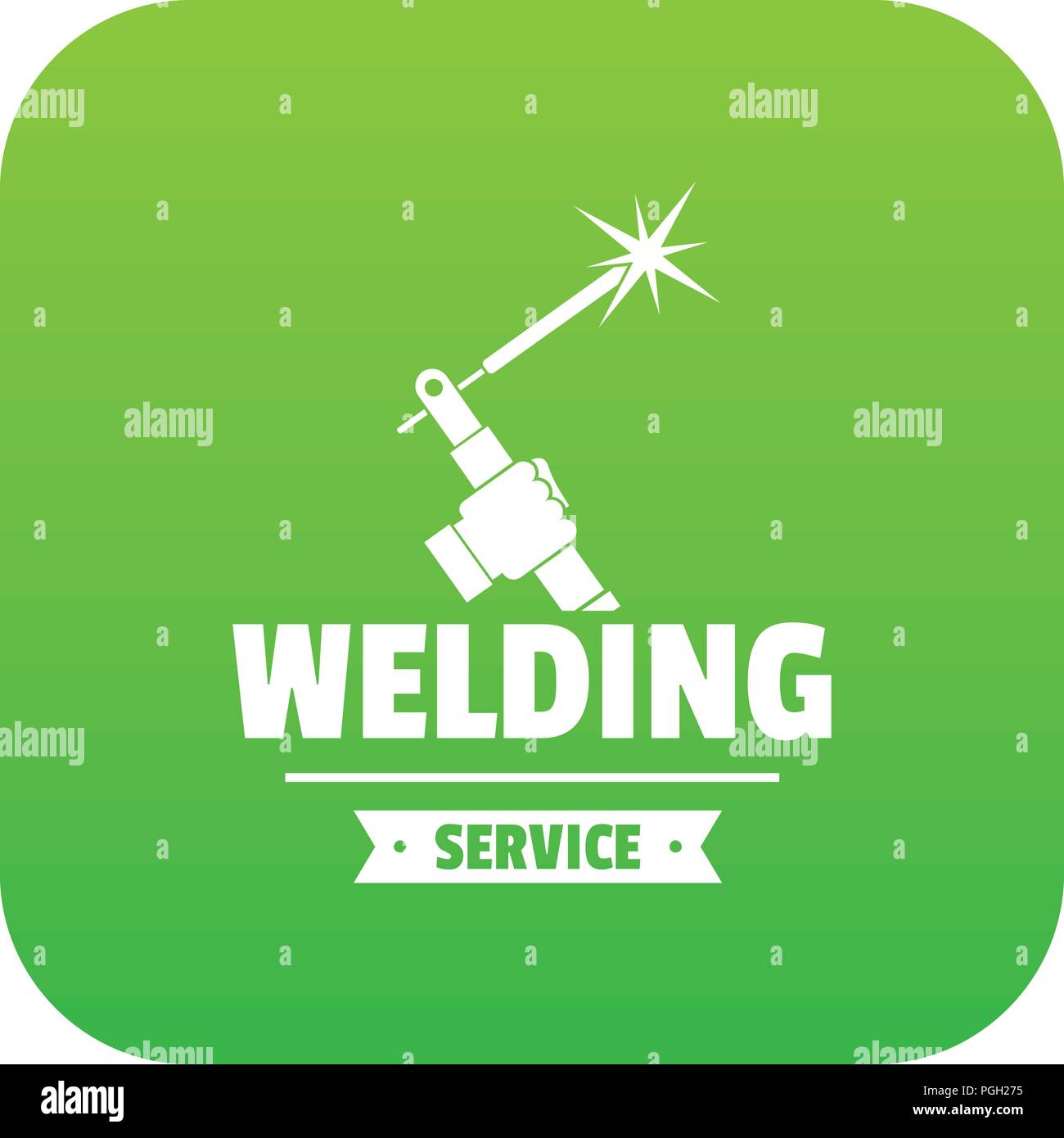 Welding workshop icon green vector Stock Vector Image & Art - Alamy