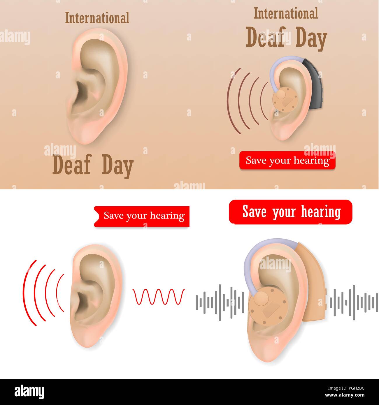 International day of the deaf blind Stock Vector Images - Alamy