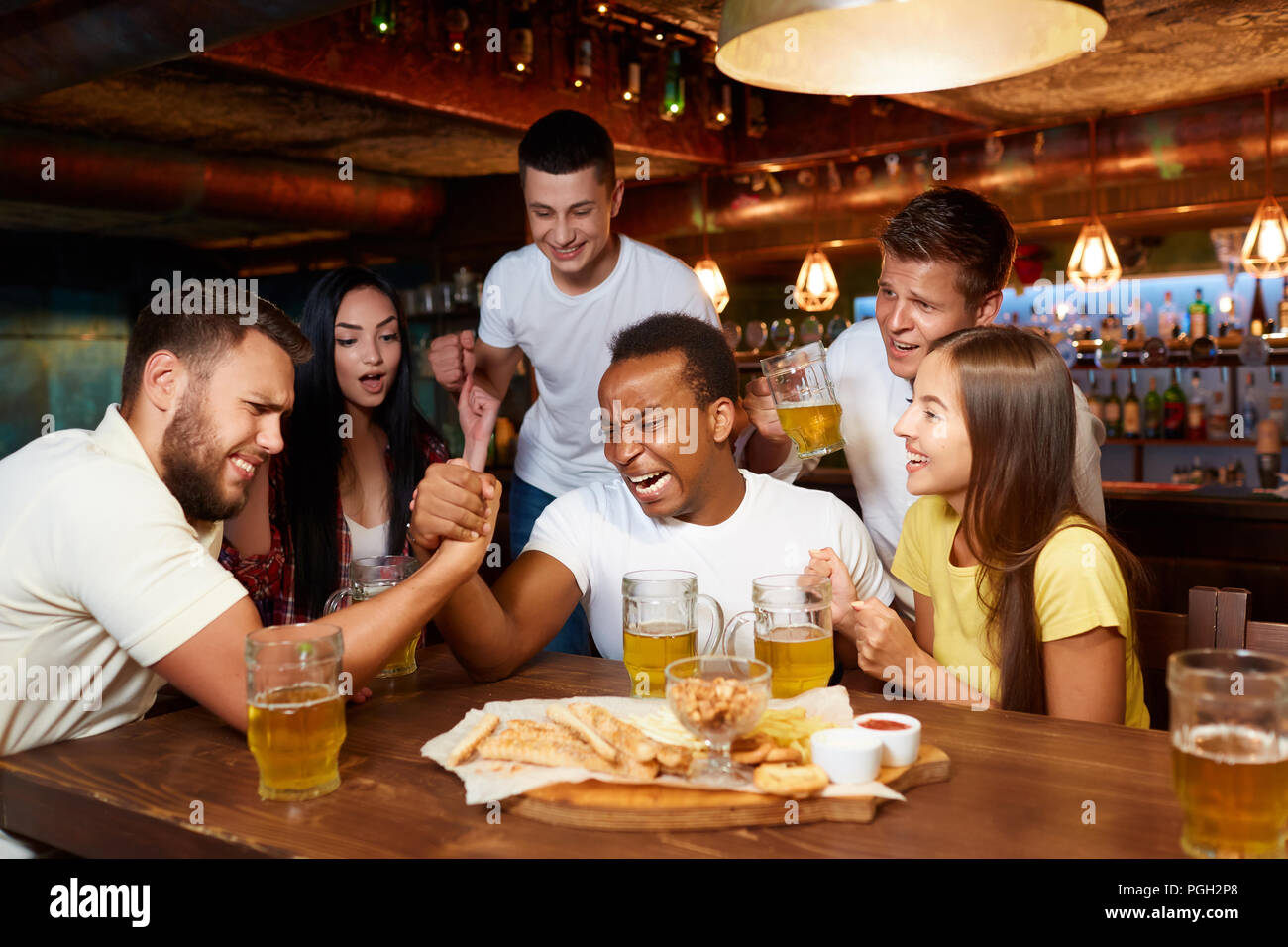 Hanging around bar hi-res stock photography and images - Alamy
