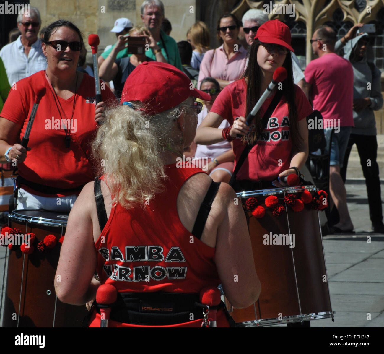 A Samba band rock Bath, England Stock Photo - Alamy