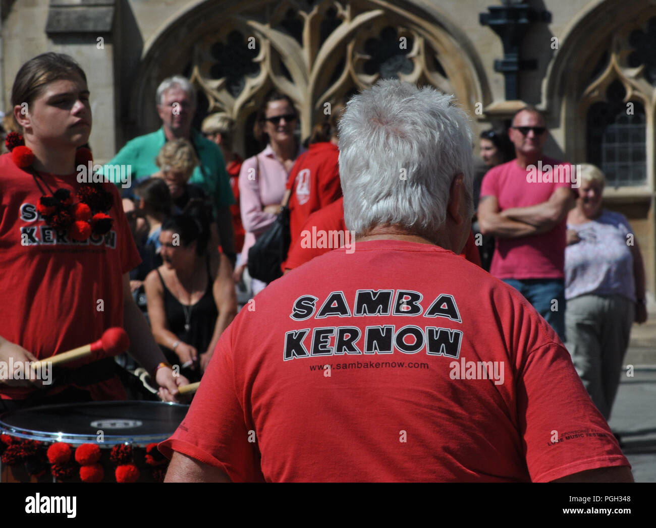 A Samba band rock Bath, England Stock Photo - Alamy