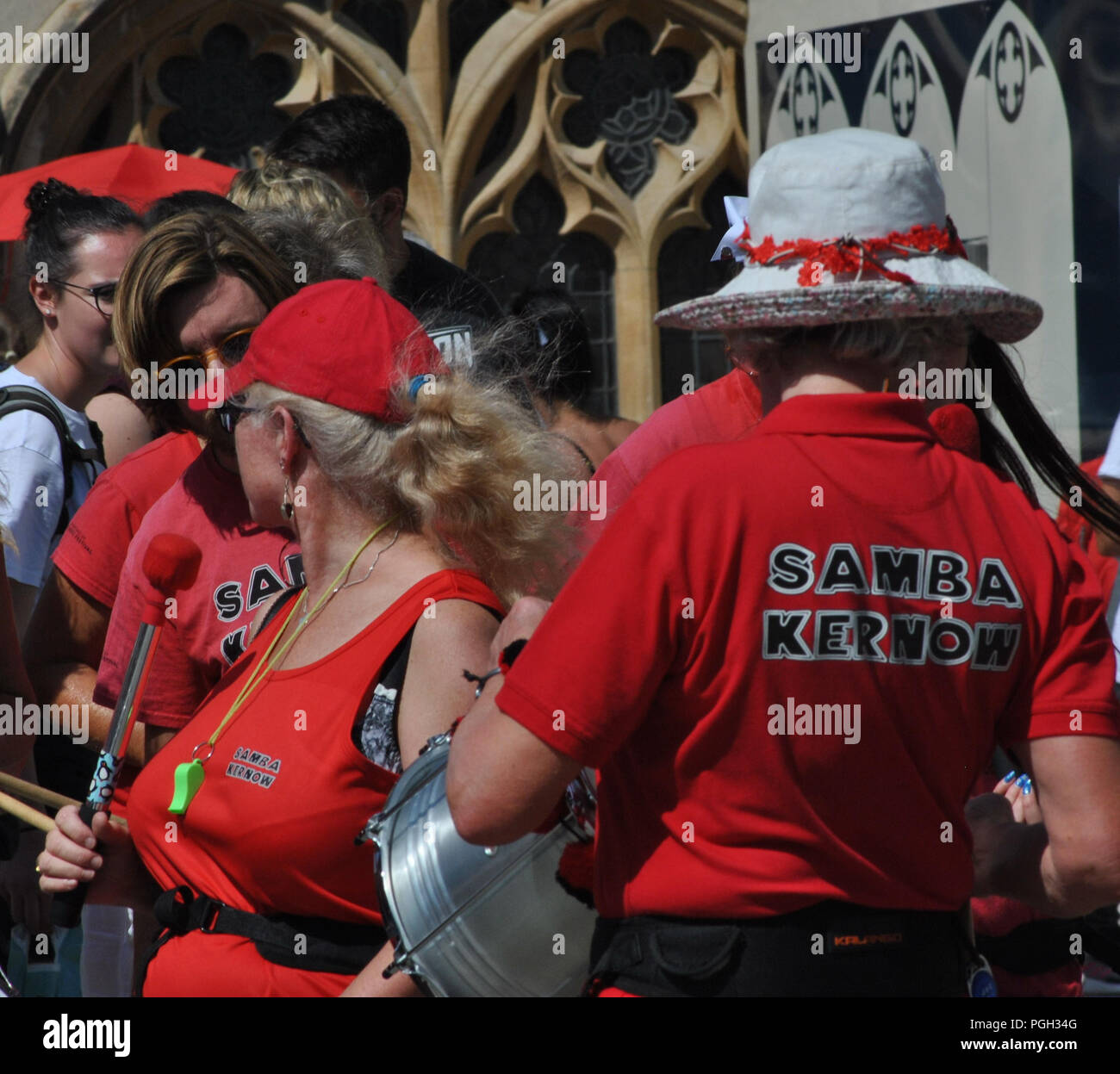 A Samba band rock Bath, England Stock Photo - Alamy