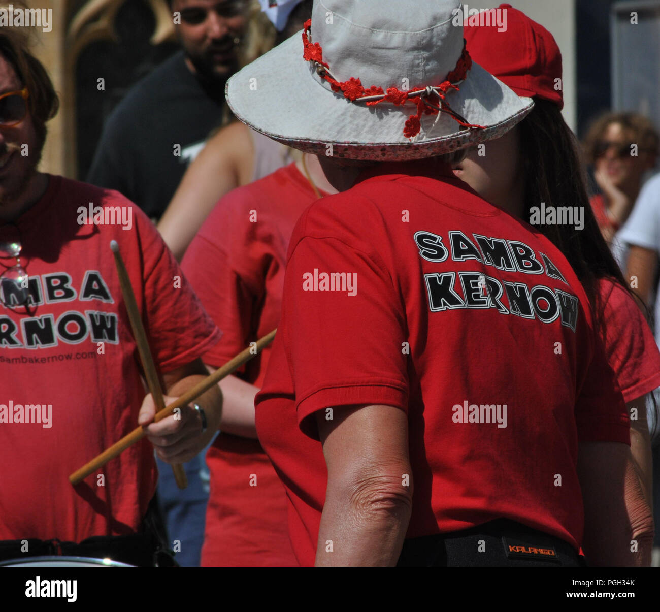 A Samba band rock Bath, England Stock Photo - Alamy