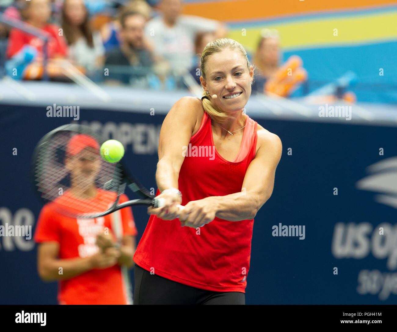 New York, USA. 25th Aug, 2018. Angelique Kerber attends US Open ...