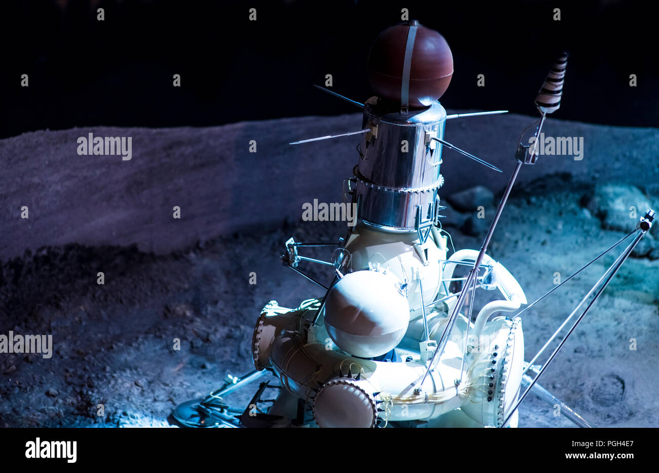 Astronaut Drives Rover. Smart the research station carries out research ...