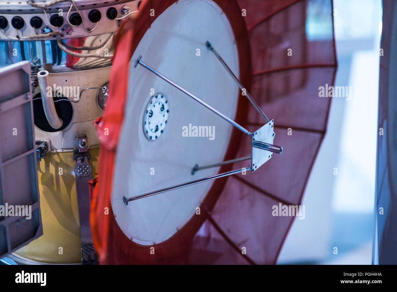 Detail of space rocket engine. Part of the rocket, close-up. Science ...