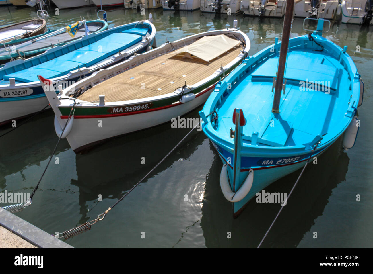 Blue boats hi-res stock photography and images - Alamy