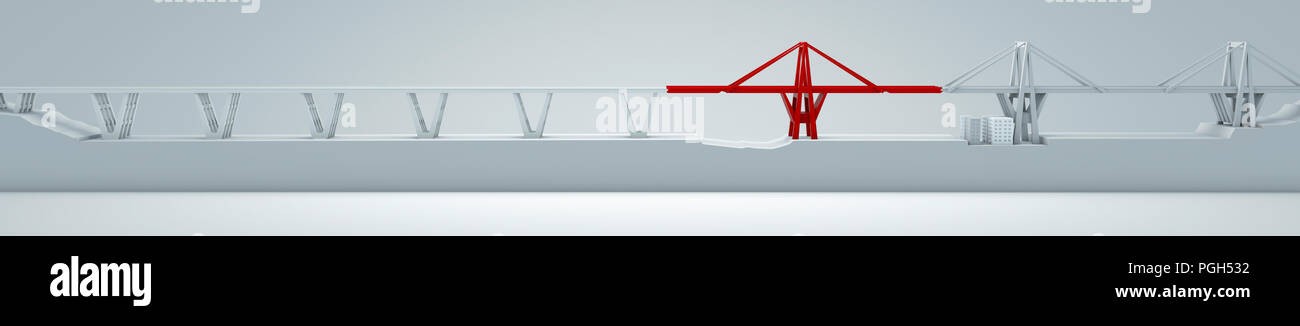 Morandi Bridge of Genoa, collapsed bridge, poor maintenance ...