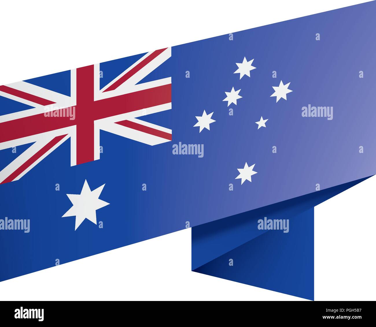 Australia flag, vector illustration on a white background Stock Vector ...