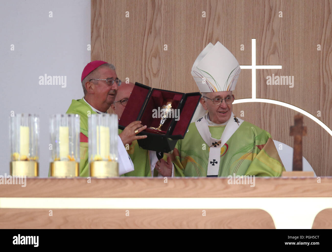 Pope Francis attends the closing Mass at the World Meeting of Families ...