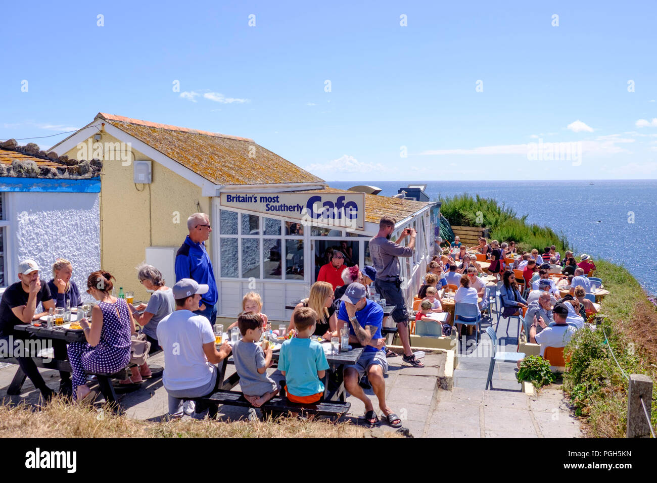 The most southerly point and Polpeor Cove Lizard cornwall England UK ...