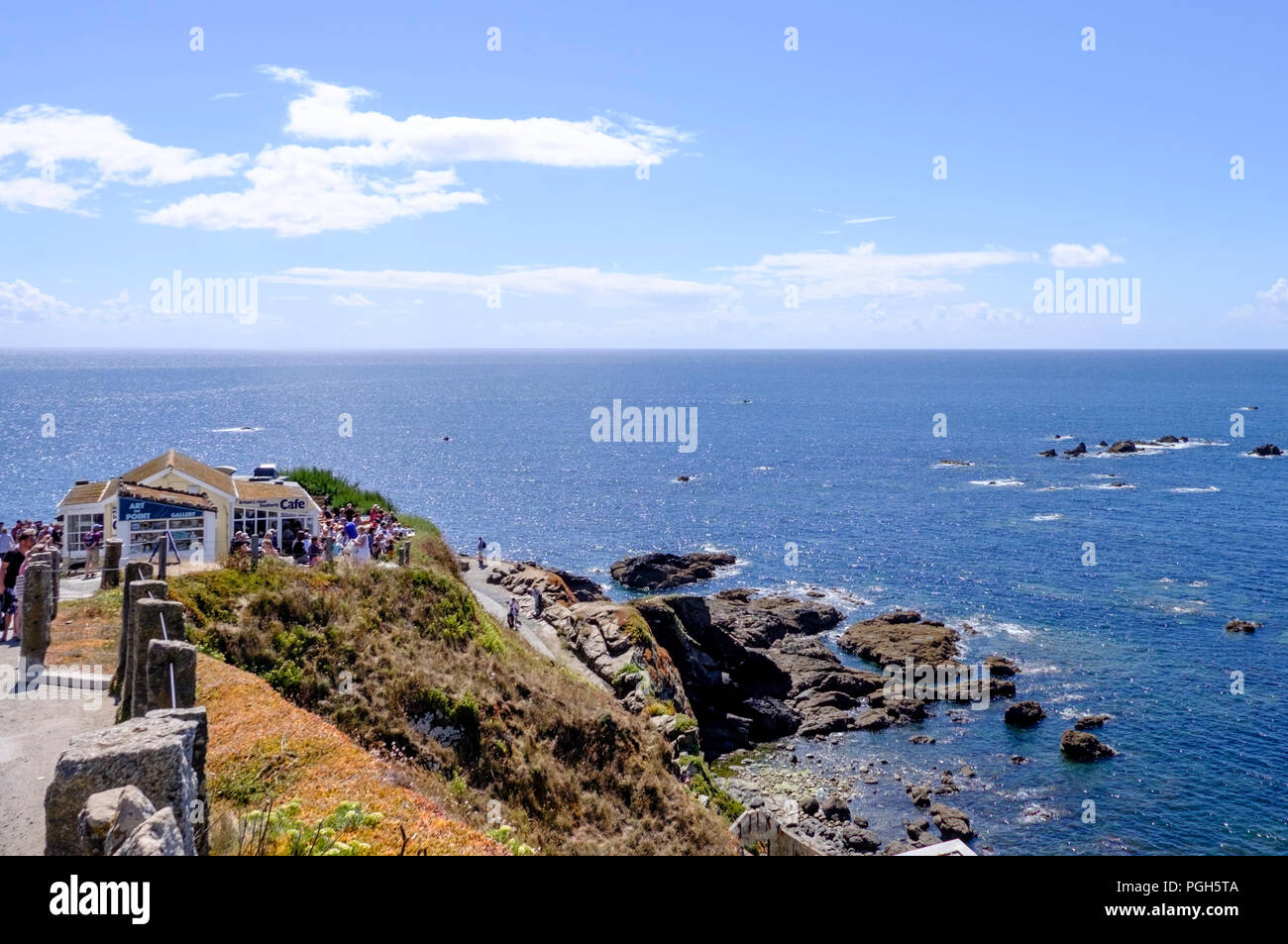 The most southerly point and Polpeor Cove Lizard cornwall England UK ...