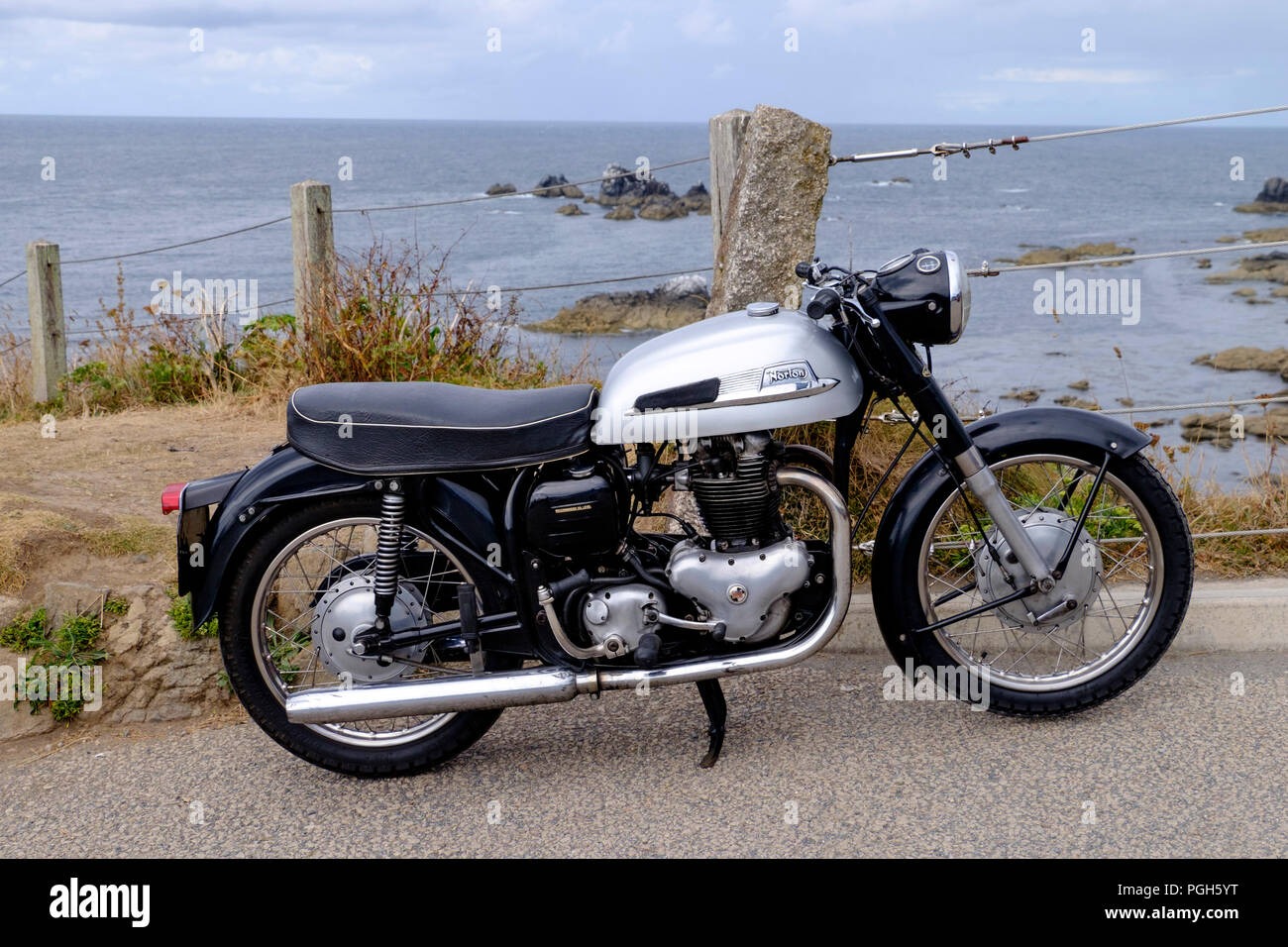 The most southerly point and Polpeor Cove Lizard cornwall England UK a ...