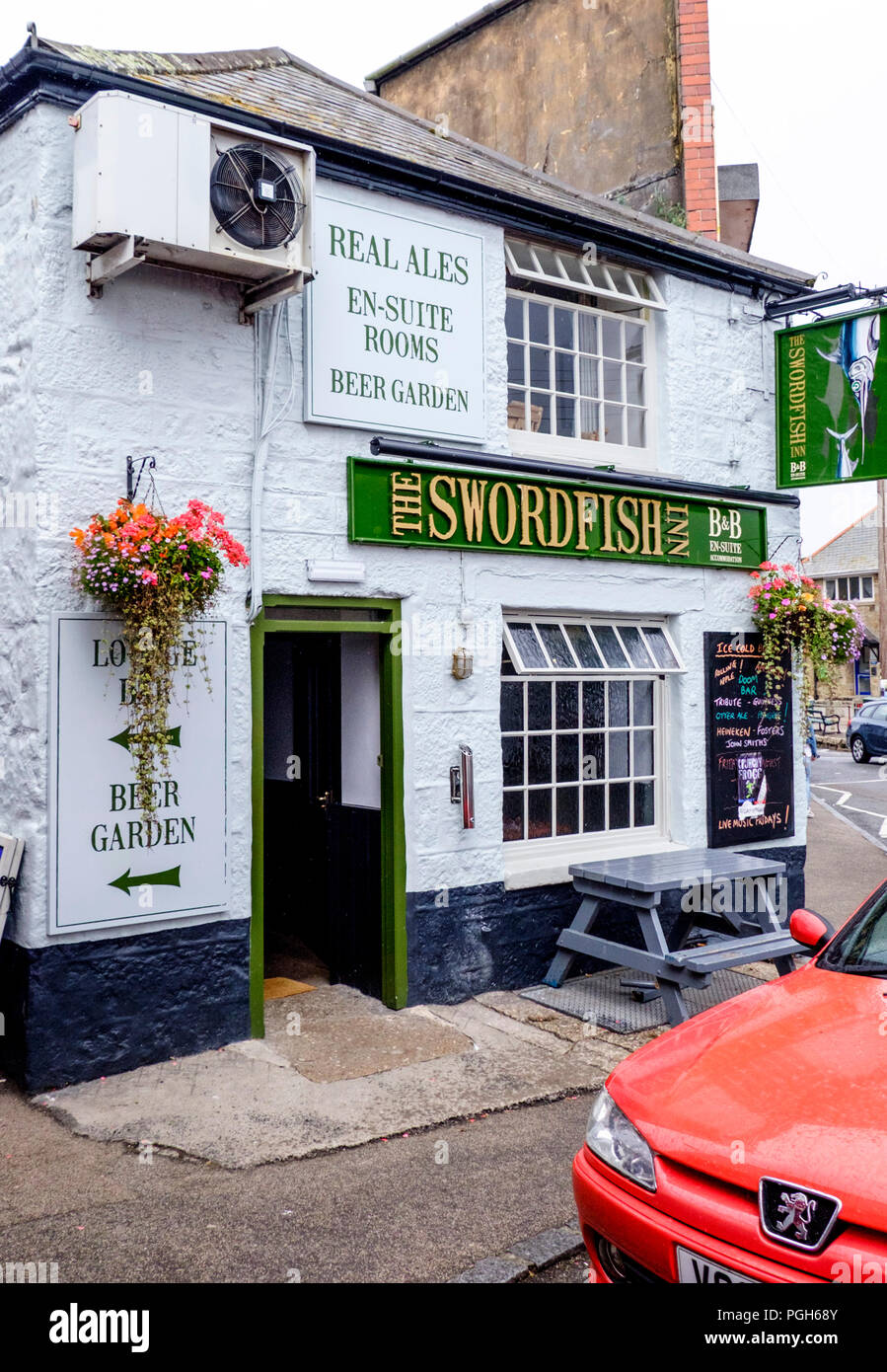 Around Newlyn an active fishing village on the Cornish coast. Cornwall ...