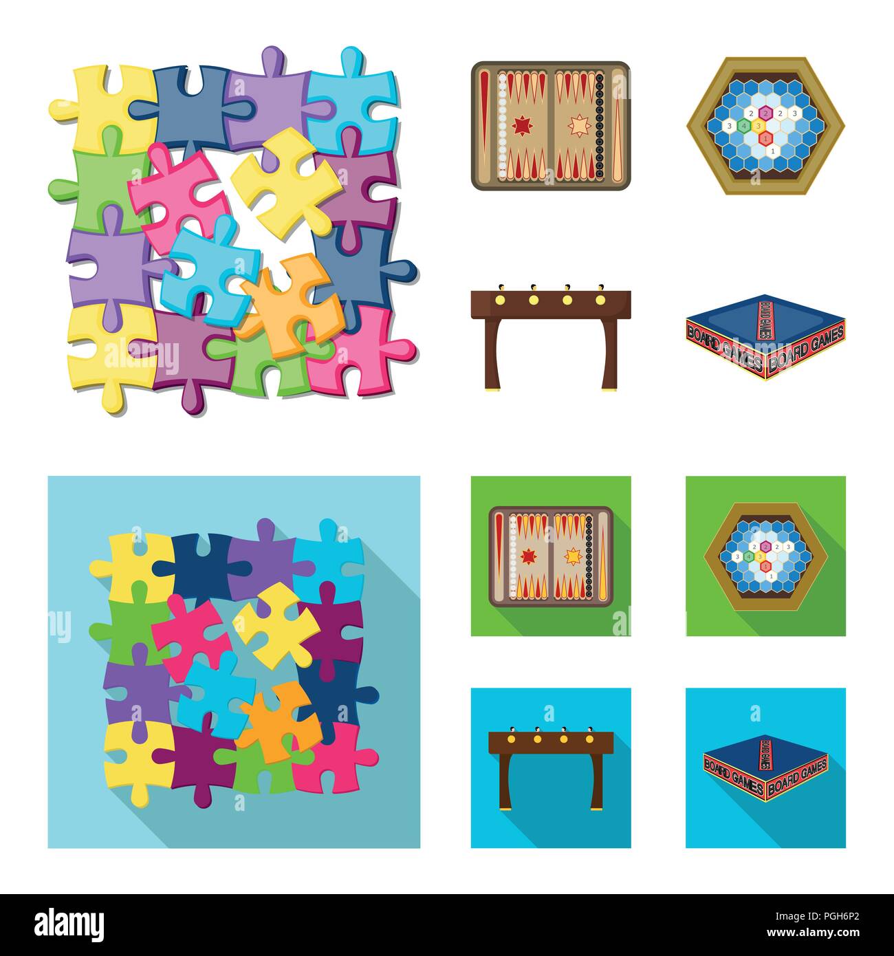 Board game cartoon,flat icons in set collection for design. Game and ...