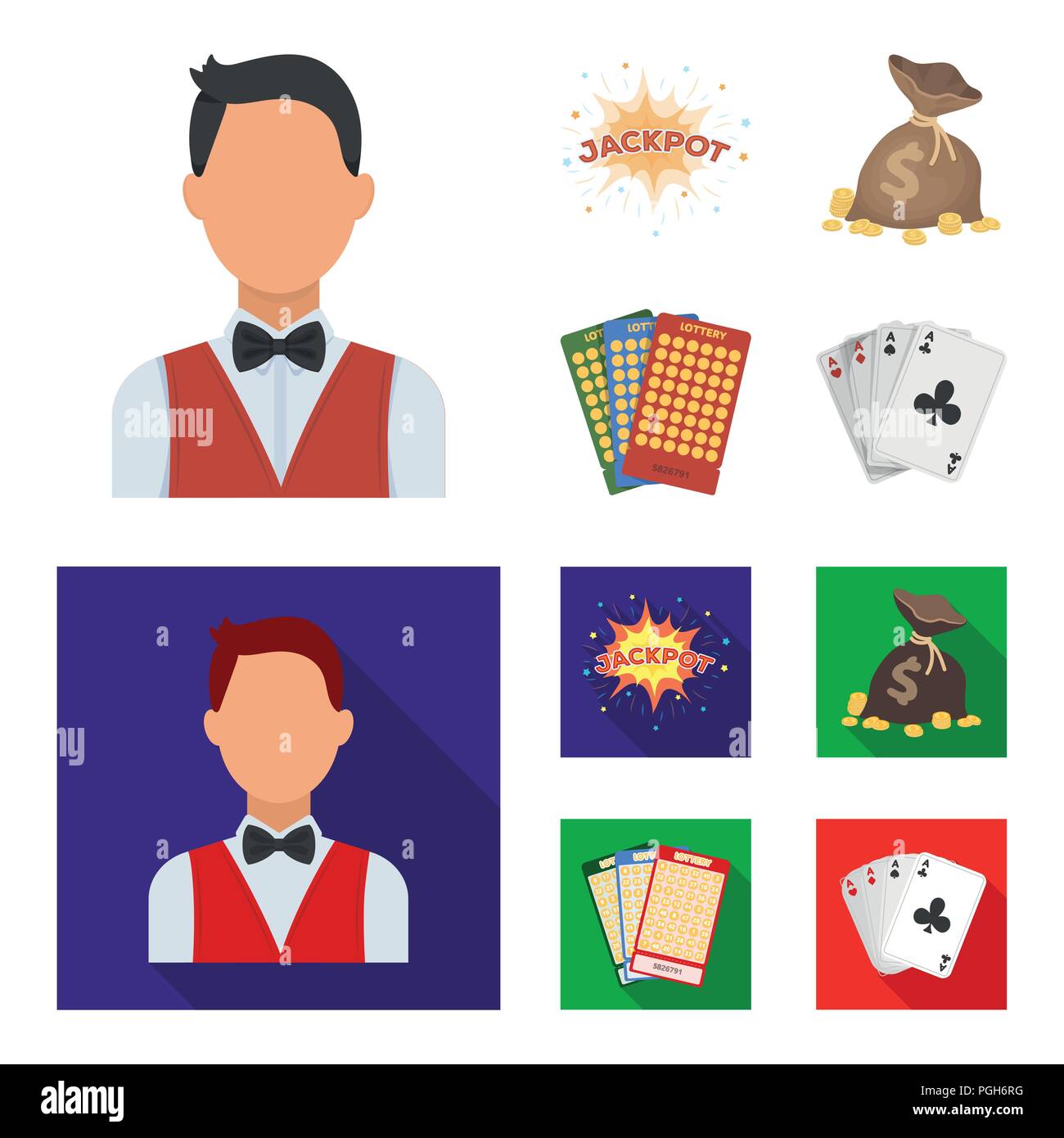 Ace card icon cartoon style hi-res stock photography and images - Alamy