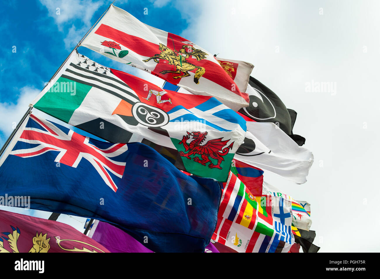 Festival Flags of the world Stock Photo - Alamy