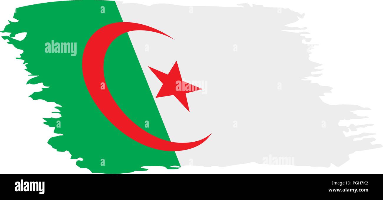 Algeria flag, vector illustration Stock Vector Image & Art - Alamy