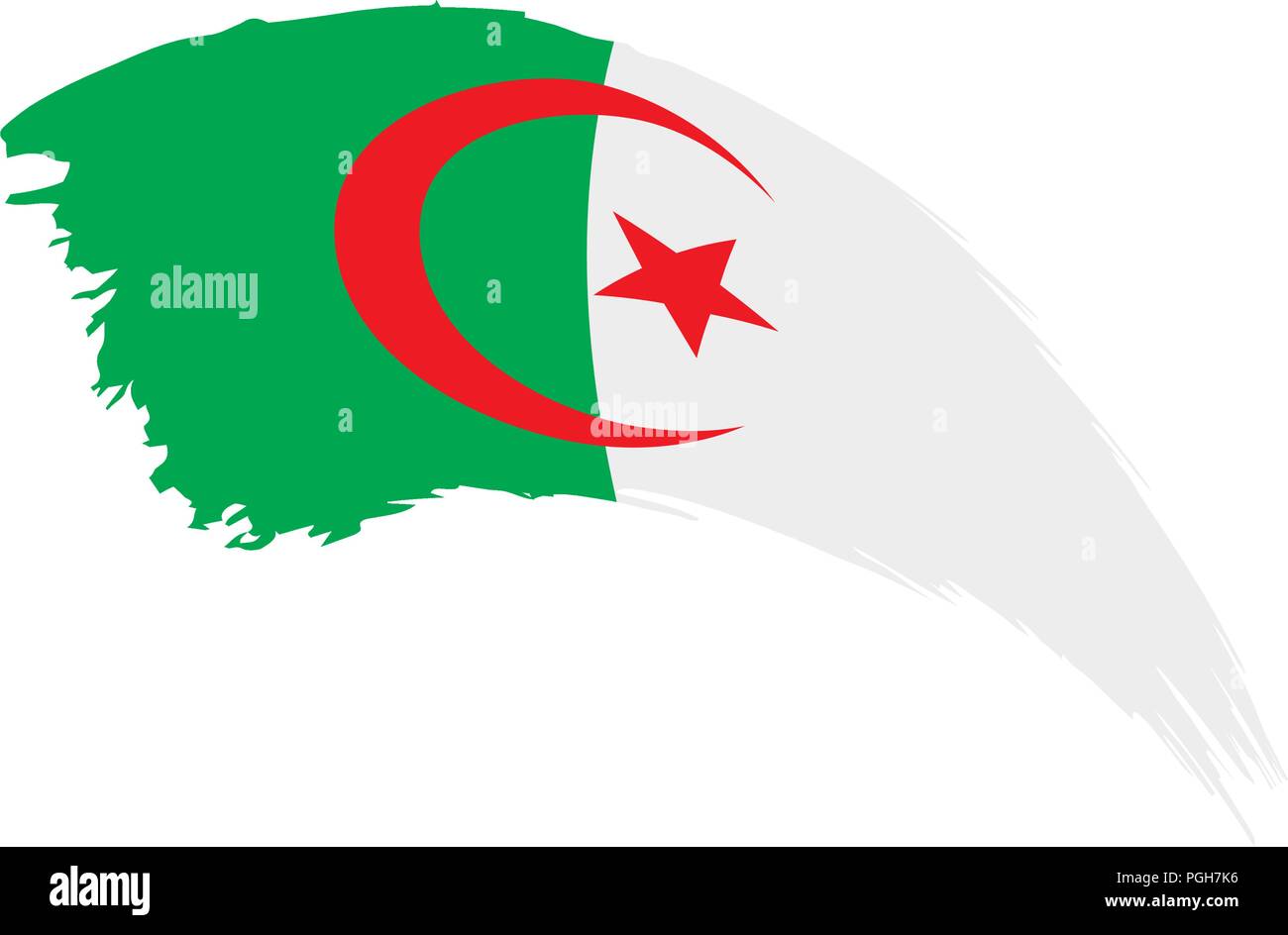 Algeria flag, vector illustration Stock Vector Image & Art - Alamy