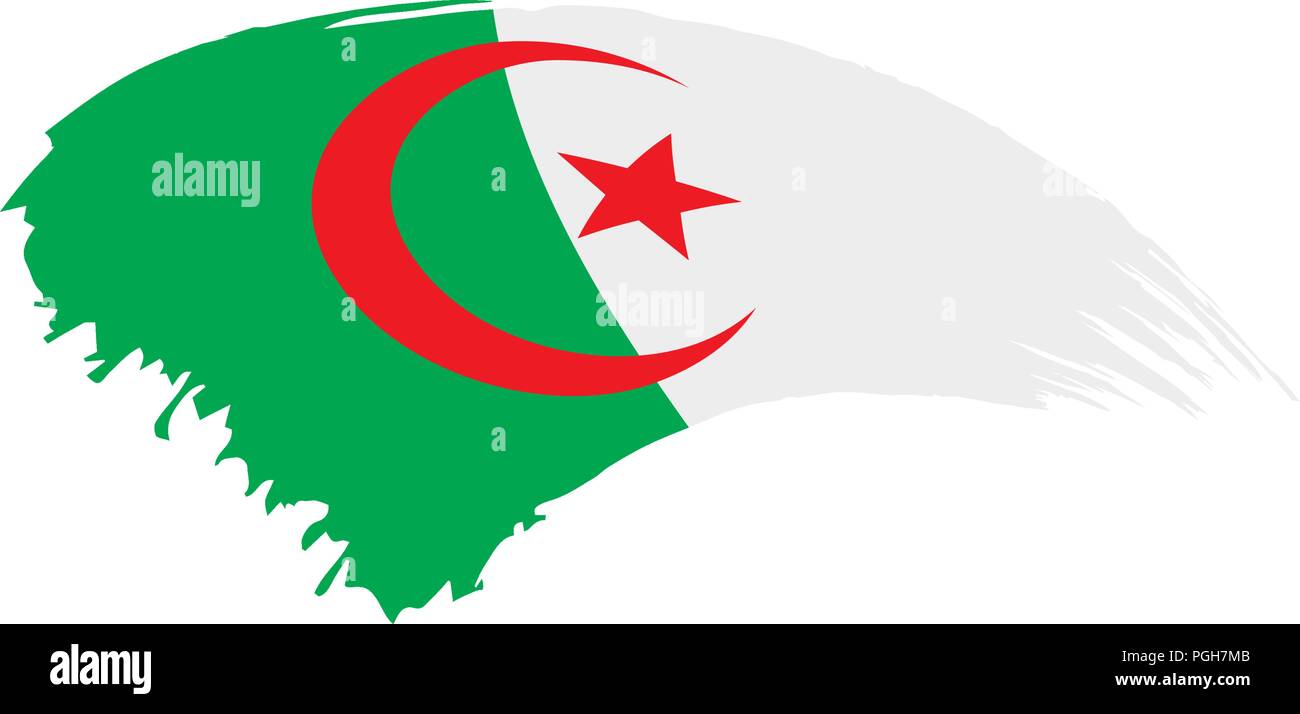 Algeria flag, vector illustration Stock Vector Image & Art - Alamy