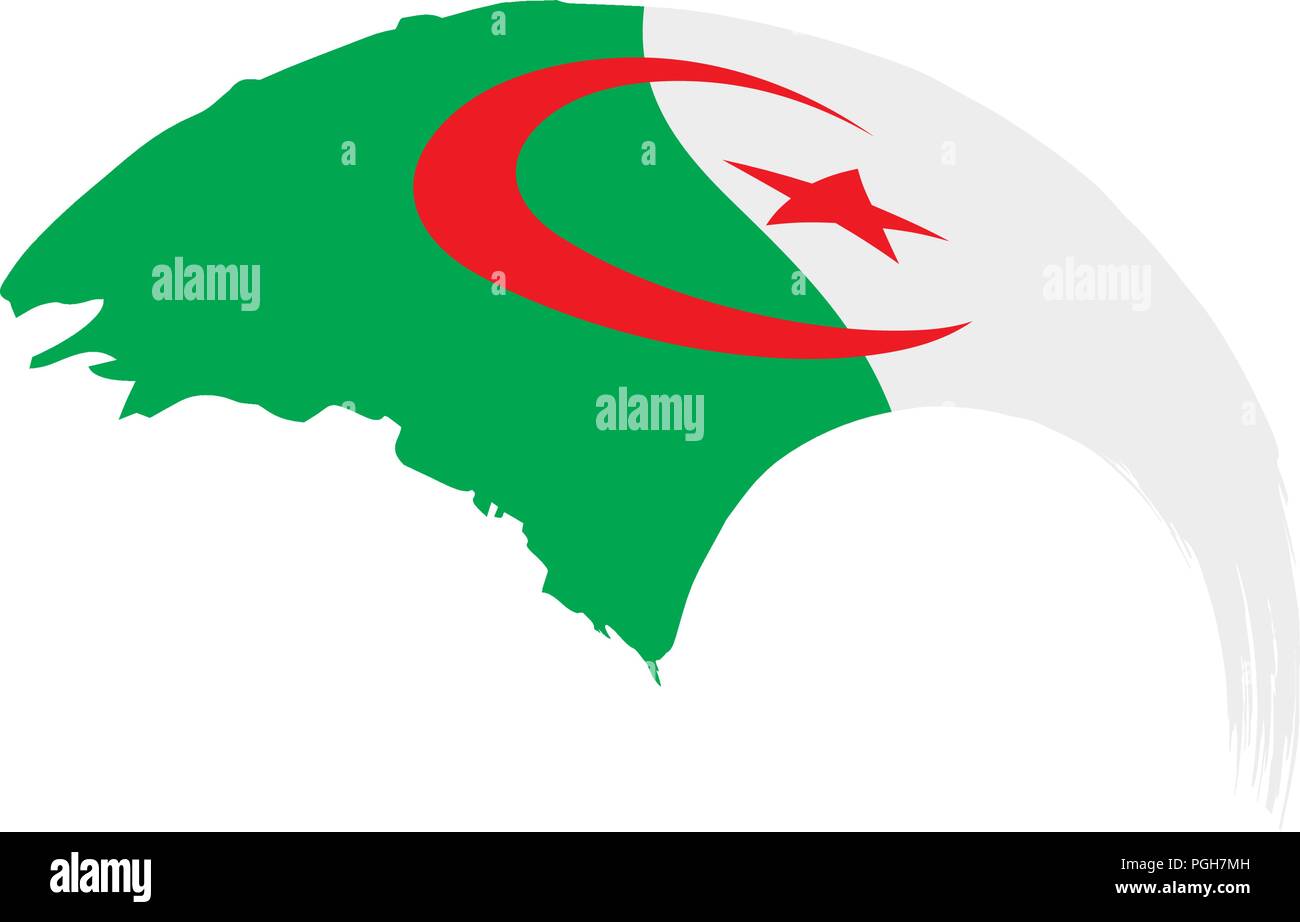 Algeria flag, vector illustration Stock Vector Image & Art - Alamy