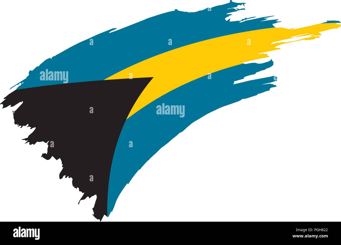 Bahamas flag, vector illustration Stock Vector Image & Art - Alamy
