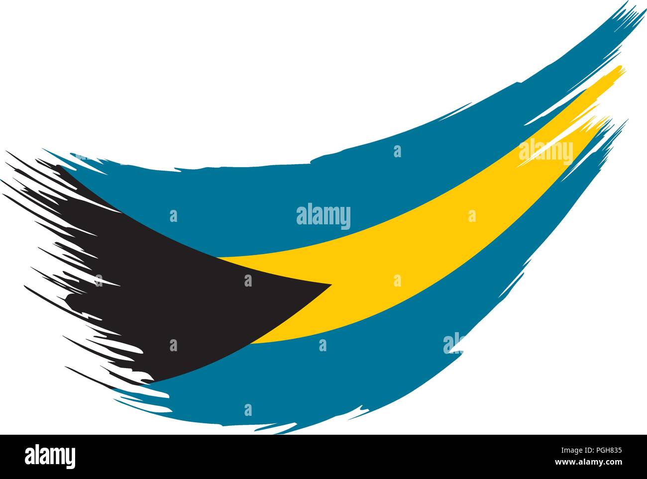 Bahamas flag, vector illustration Stock Vector Image & Art - Alamy