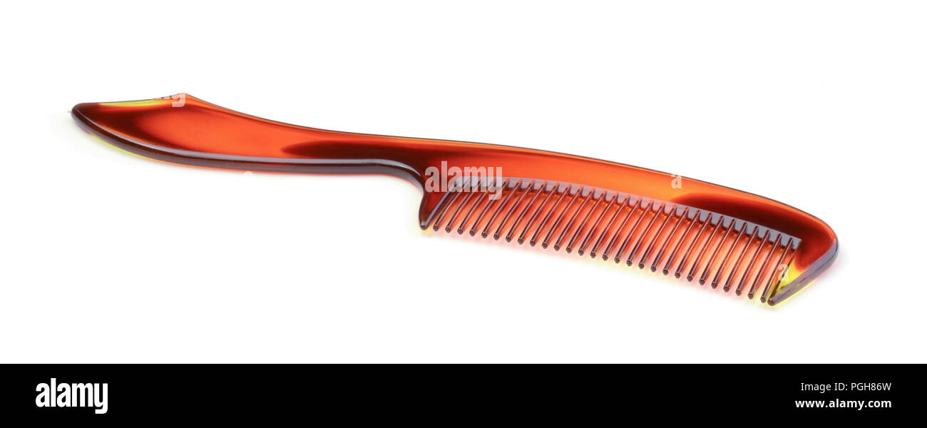 Plastic comb isolated on white background Stock Photo - Alamy
