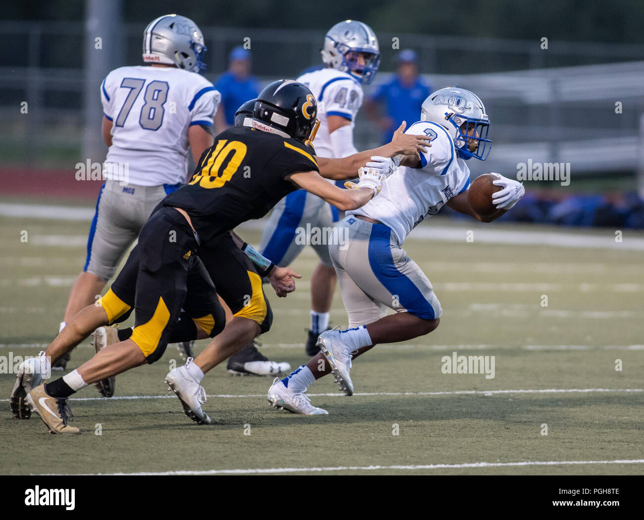 Football action with McQueen High School at Enterprise in Redding ...