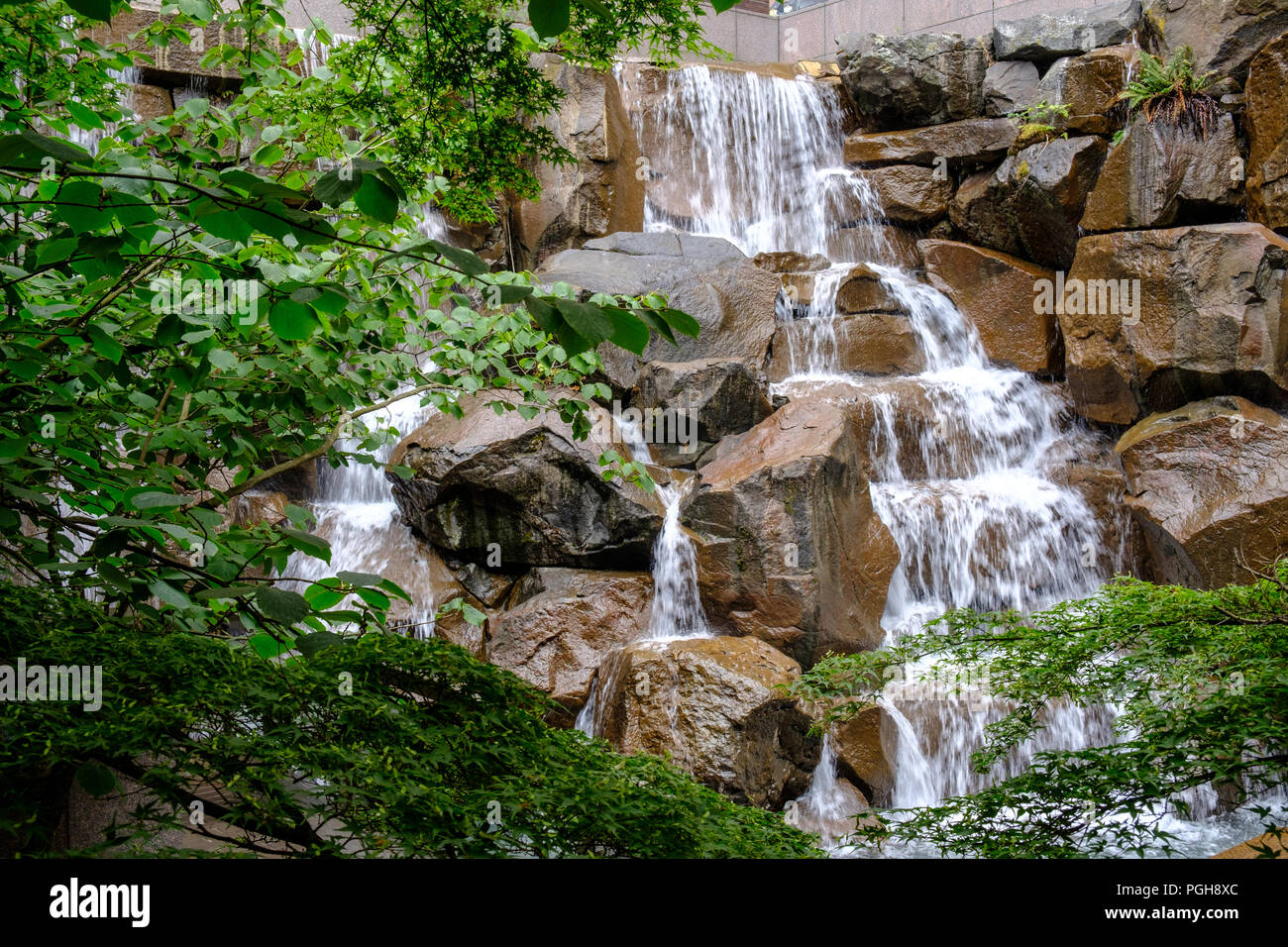 Waterfall Garden Park, Pioneer Square, Seattle, USA Stock Photo - Alamy
