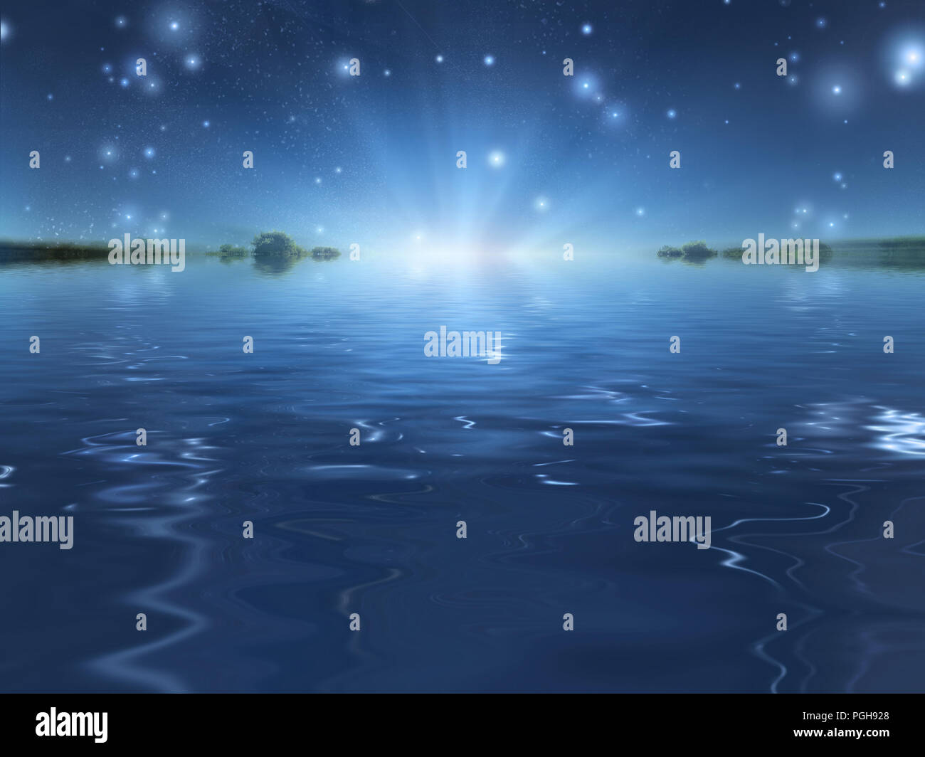 Light over the horizon Stock Photo - Alamy