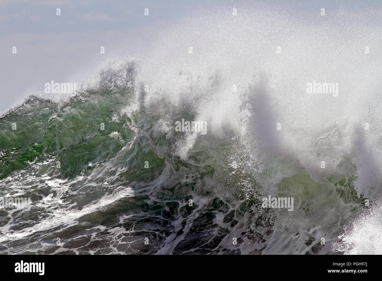 Big green ocean stormy wave hi-res stock photography and images - Alamy
