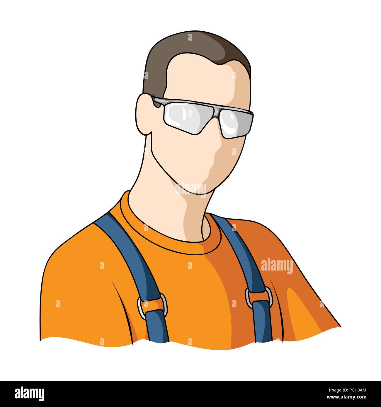 Man, single icon in cartoon style.Man, vector symbol stock illustration ...