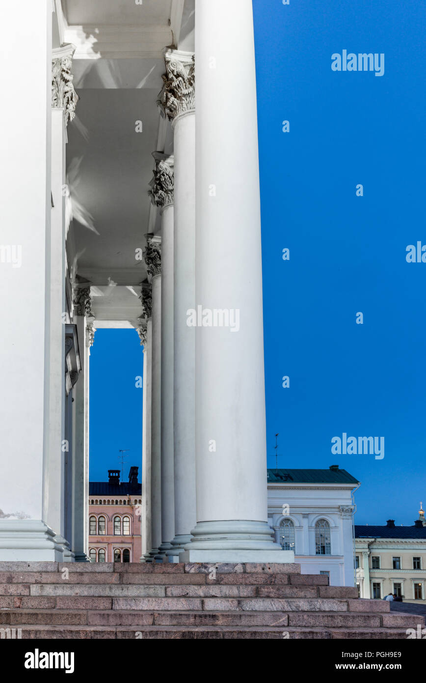 The white Helsinki cathedral at night in summer - 1 Stock Photo - Alamy
