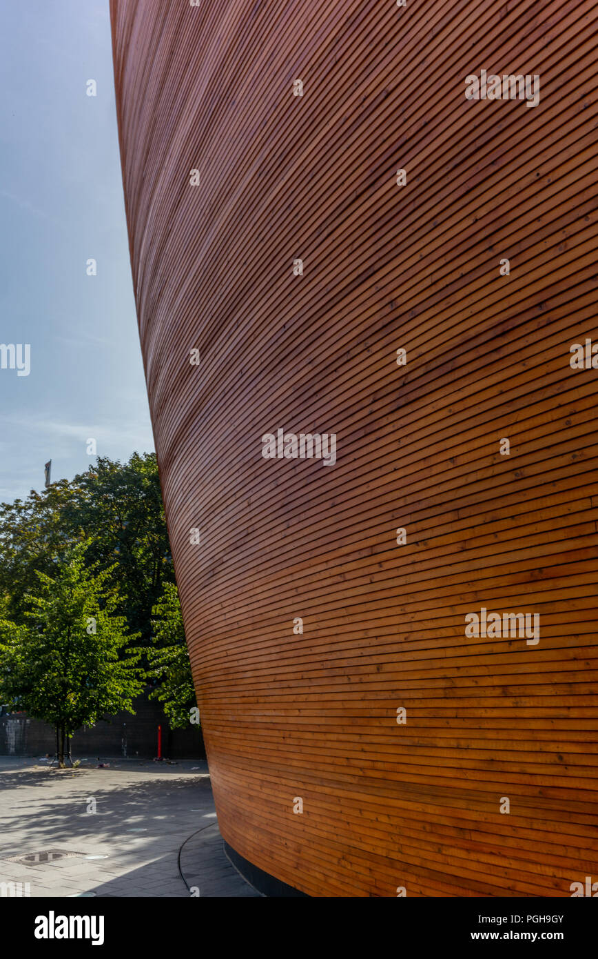 Detail of the outside of the Kampii Chapel in Helsinki - 1 Stock Photo ...