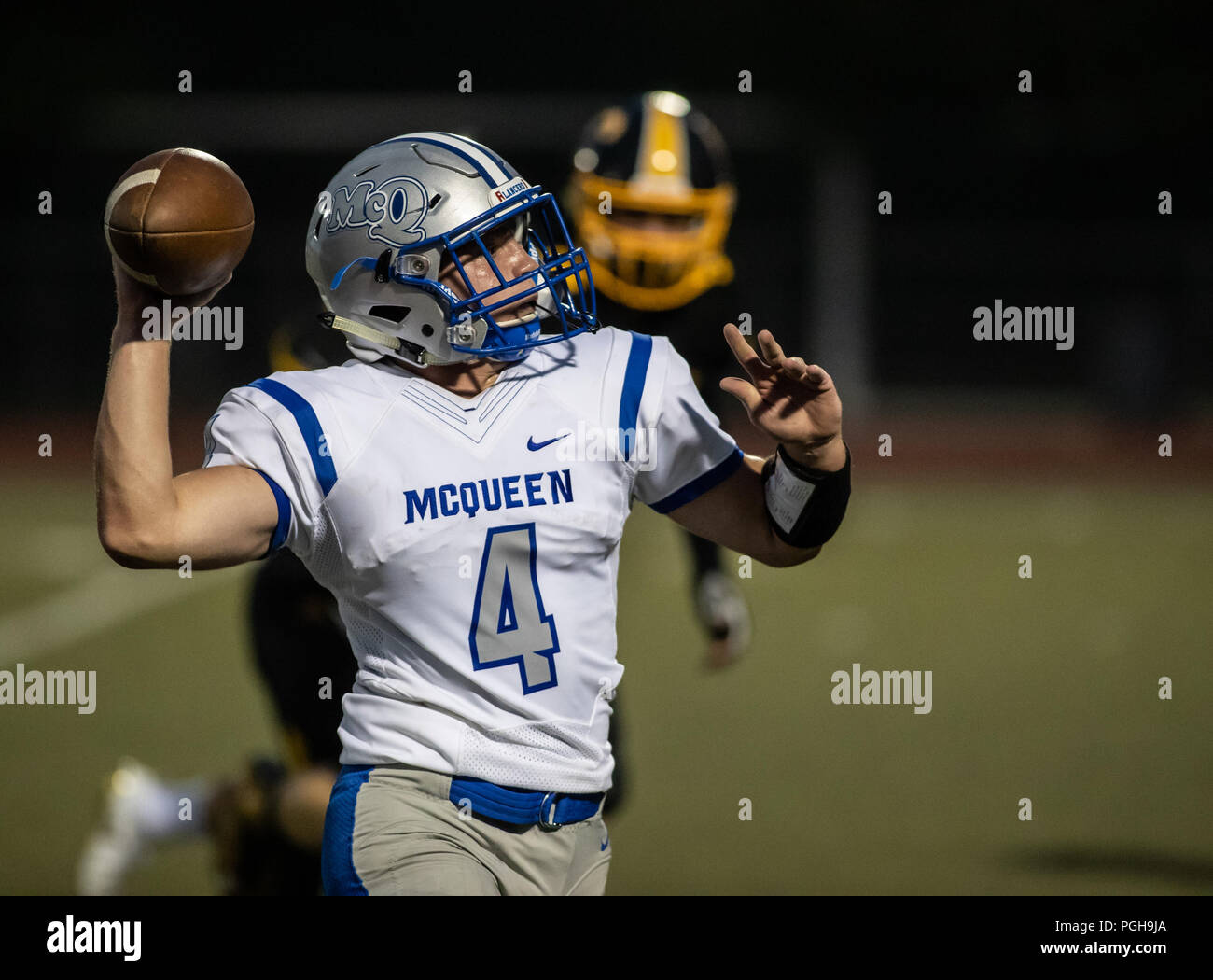 Football action with McQueen High School at Enterprise in Redding ...