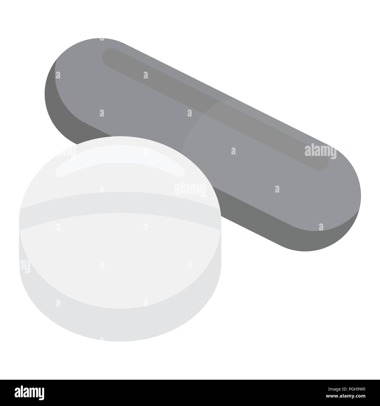 Pill icon monochrome. Single medicine icon from the big medical ...