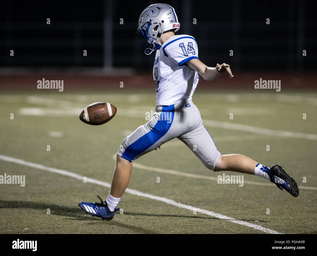 Football action with McQueen High School at Enterprise in Redding ...