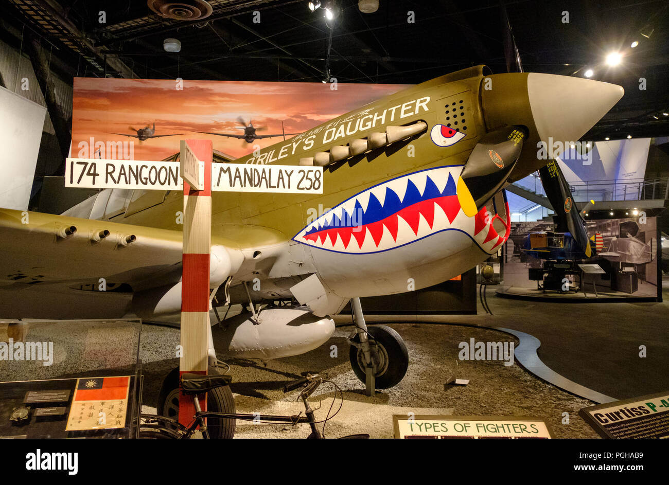 Curtiss P40n Warhawk fighter in World War II Gallery of Museum of ...