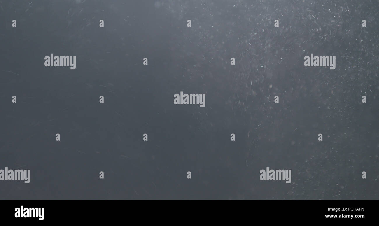 backlit dust particles explosion effect on a black background with ...