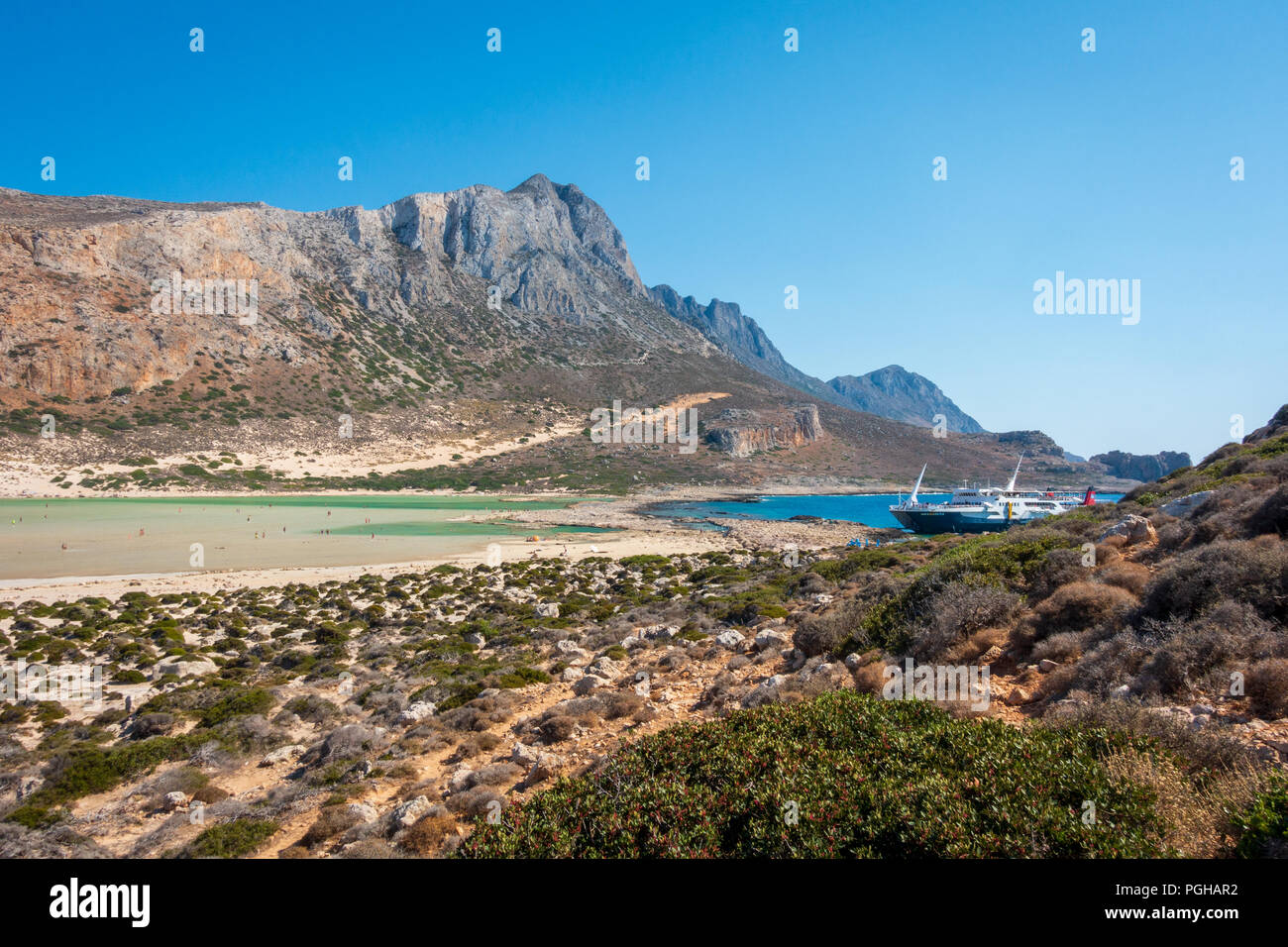 Balos Bay, Gramvousa peninsula, western Crete Stock Photo - Alamy