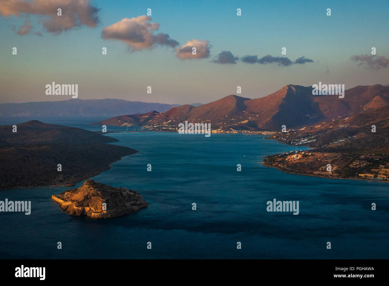 Gulf of Mirabello at dawn, Crete Stock Photo - Alamy