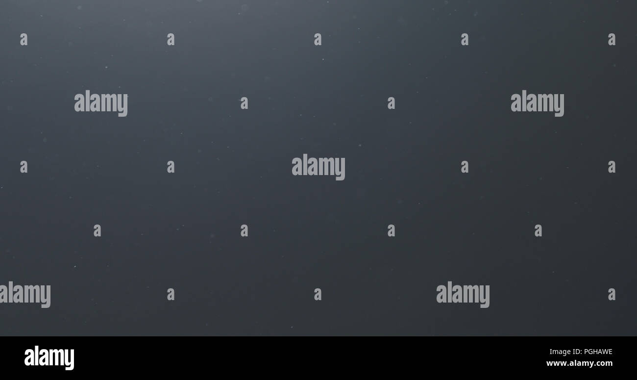 backlit dust particles floating in the air on a black background, wide ...