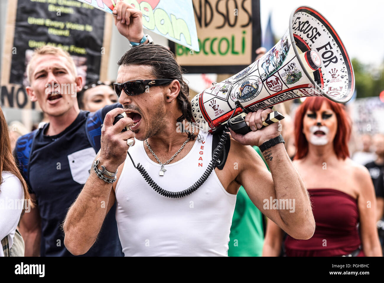 The Official Animal Rights March taking place with protesters outside ...