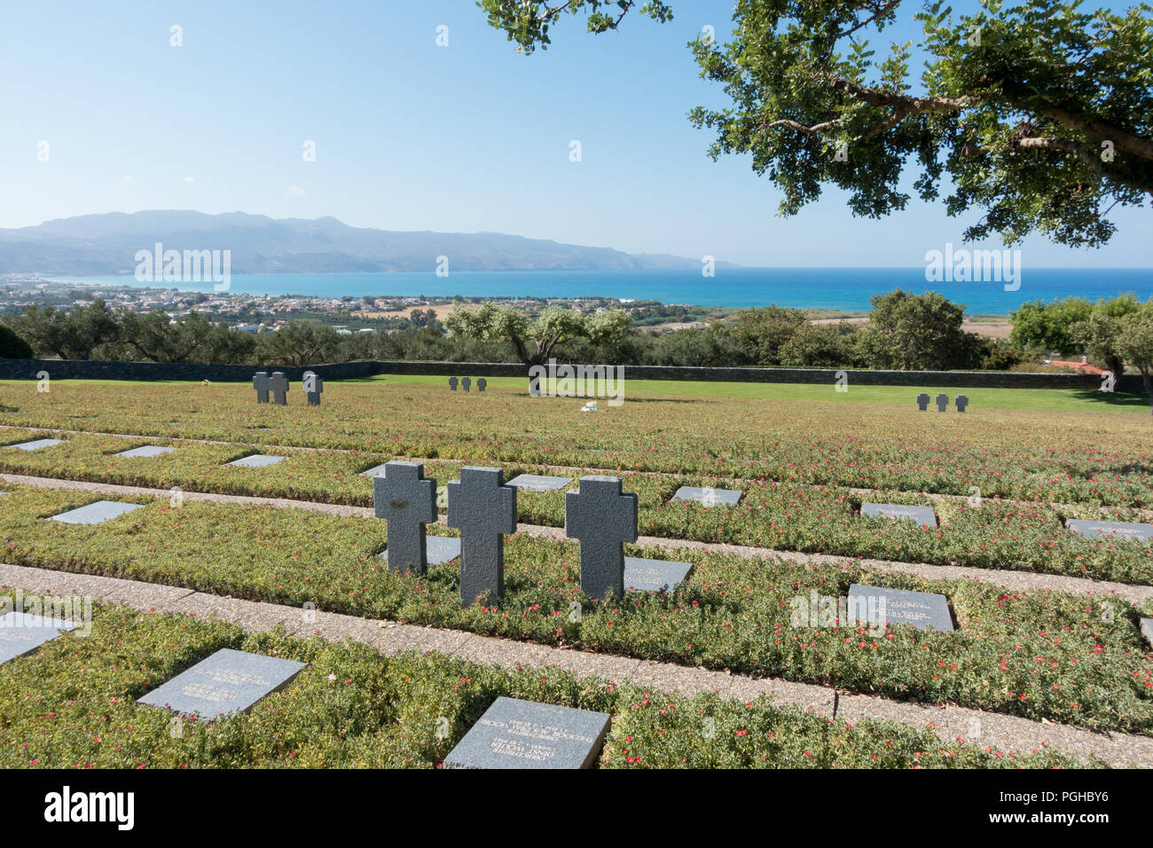 Maleme German war cemetery, Crete Stock Photo - Alamy