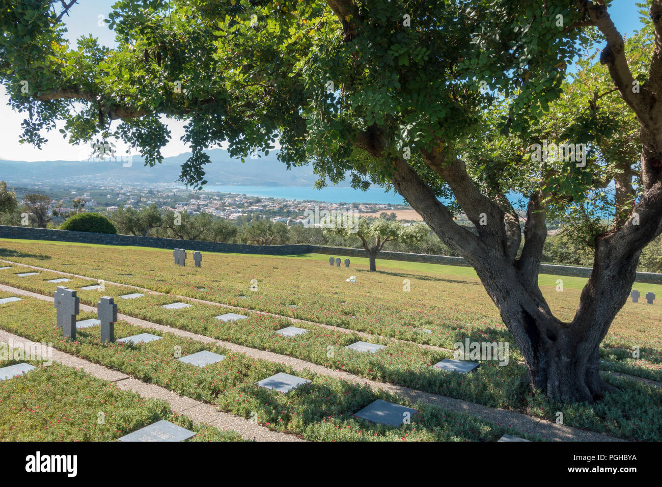 Maleme German war cemetery, Crete Stock Photo - Alamy