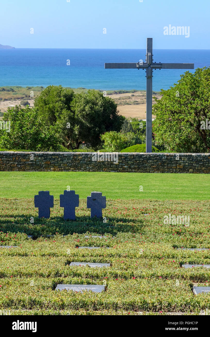 Maleme German war cemetery, Crete Stock Photo - Alamy