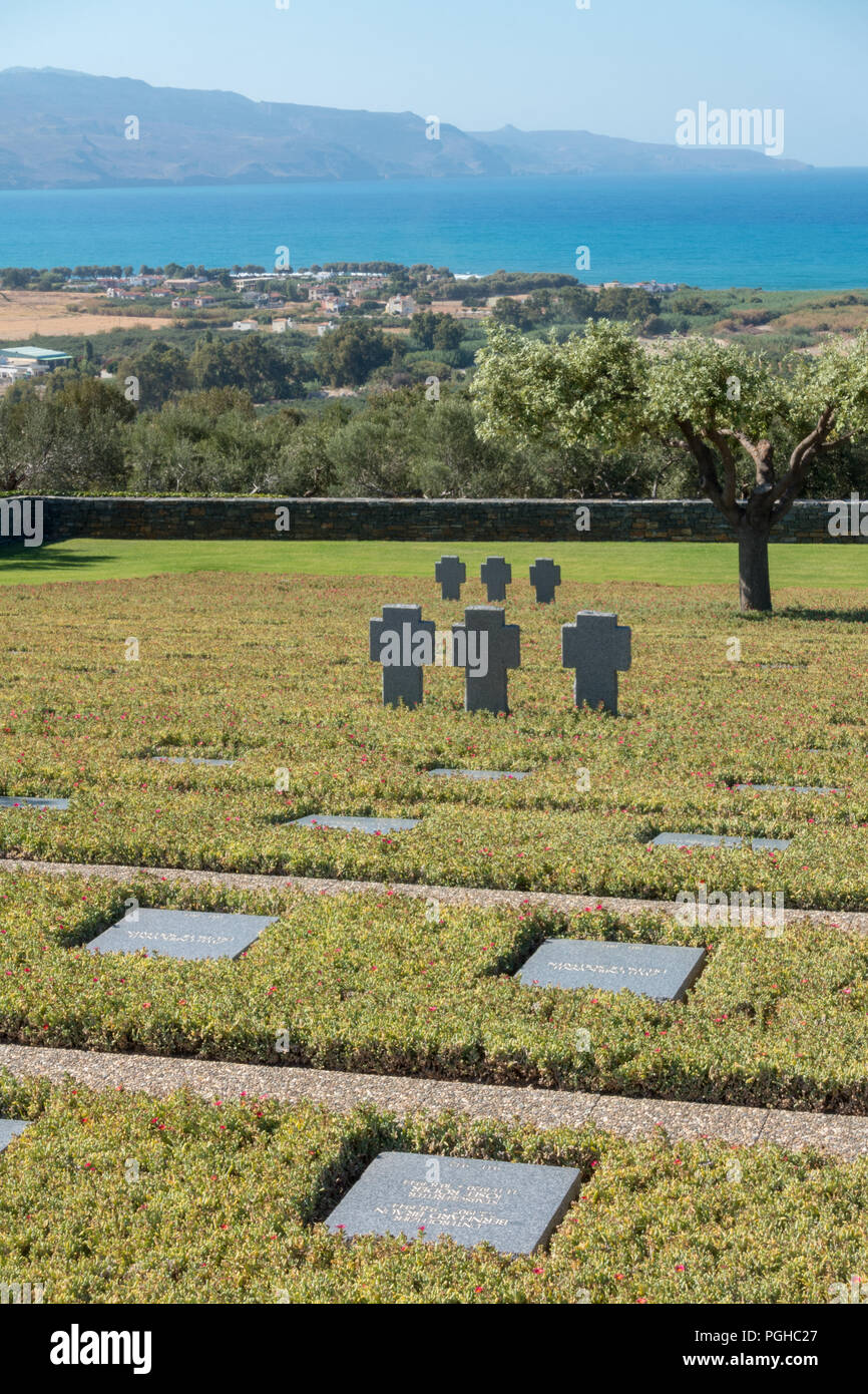 Maleme German war cemetery, Crete Stock Photo - Alamy